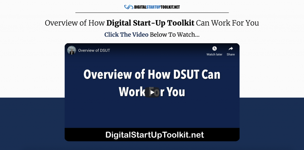Overview of How DSUT Can Work For You - Digital Start-Up Toolkit